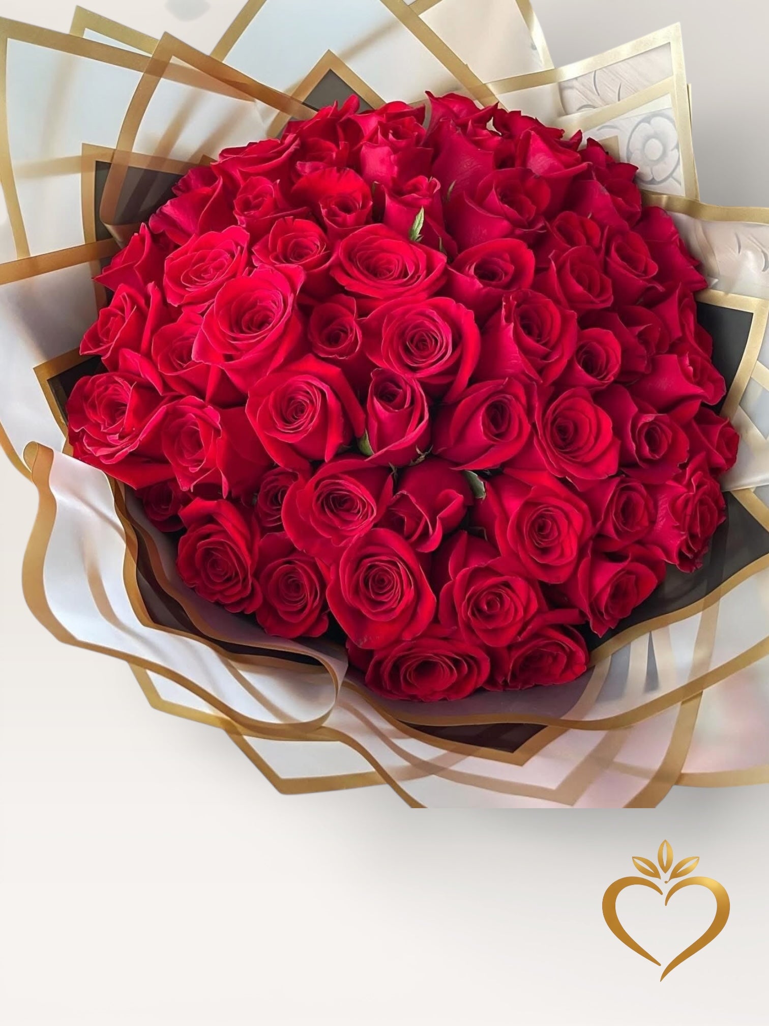 100 Red Roses Bouquet - Grand Luxury Rose Arrangement Same Day Deliver ...